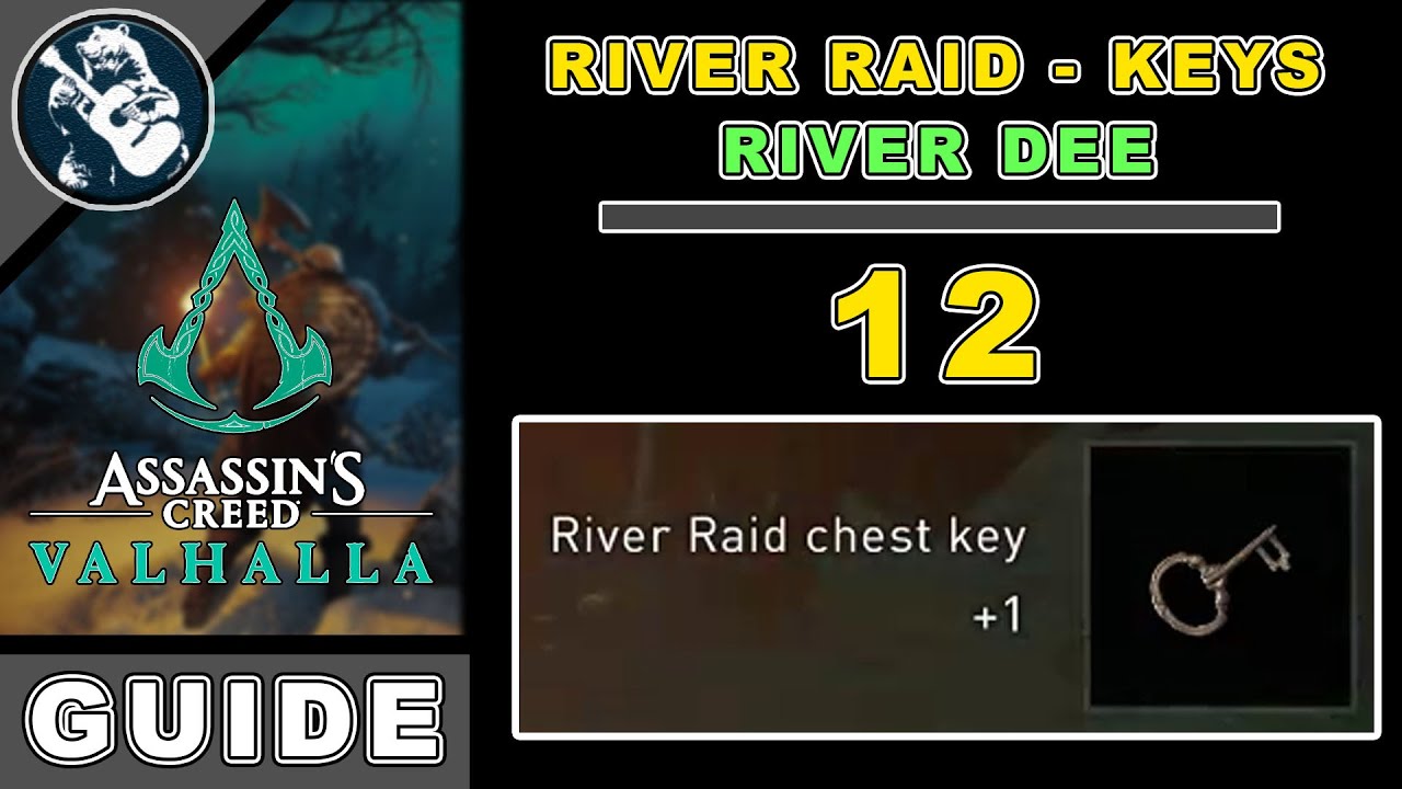 All 12 River Ride Keys in River Dee in Assassins Creed Valhalla River ...
