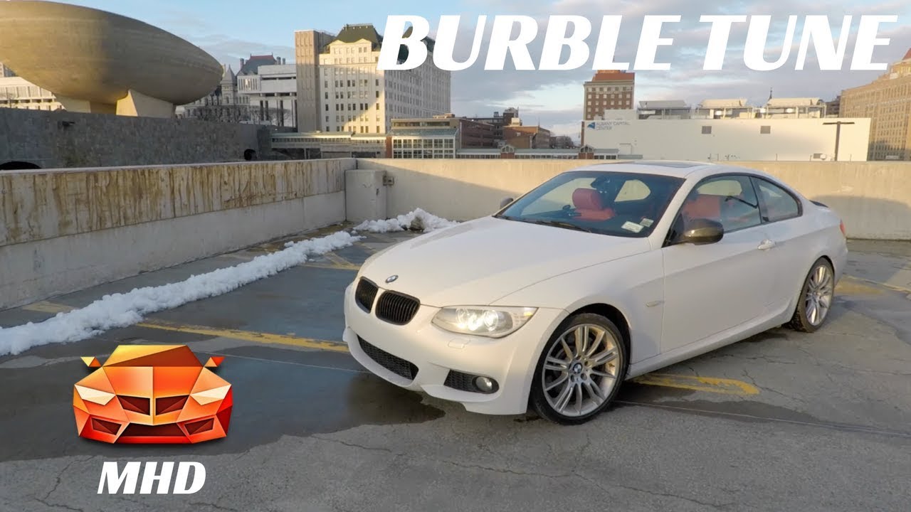 BMW 335i MHD BURBLE TUNE - YouTube