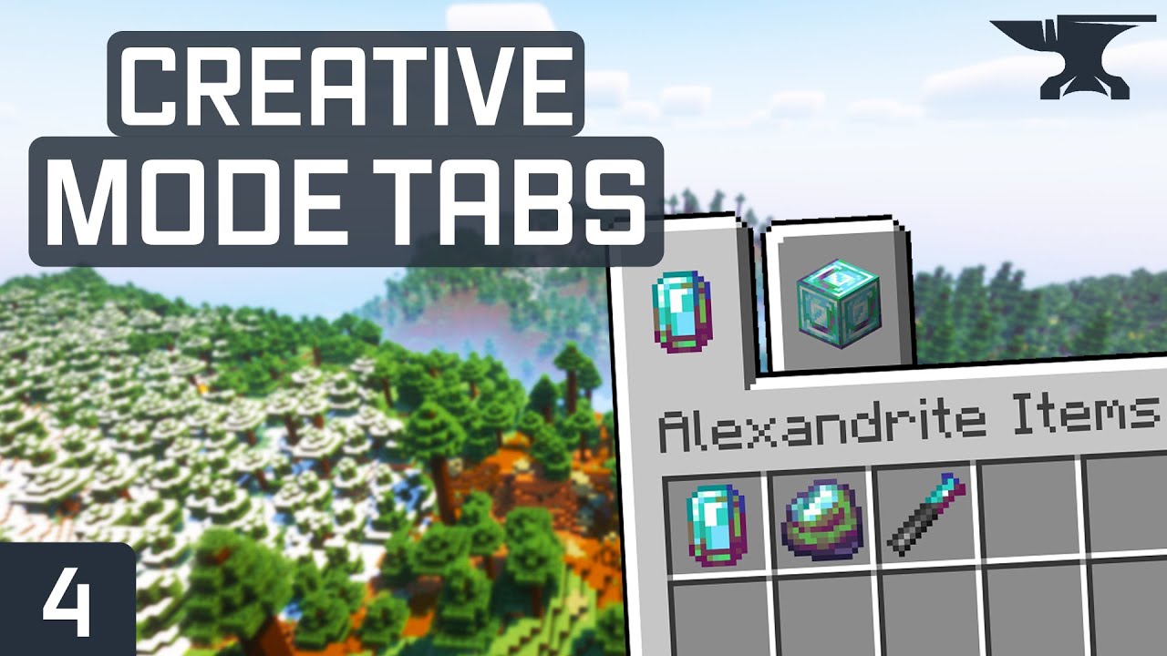Forge Modding Tutorial Minecraft 121 Custom Creative Mode Tab 4 7128