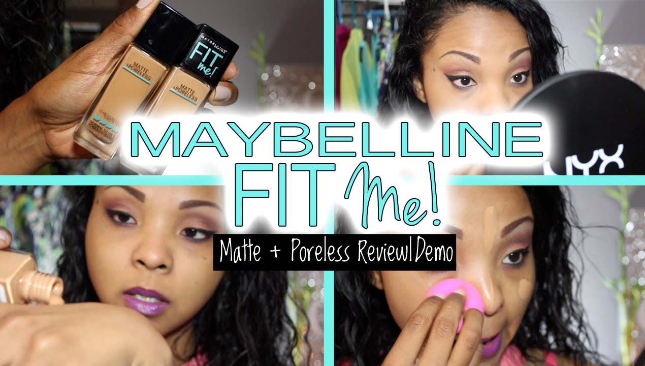 Maybelline Fit Me Matte + Porless Foundation (FULL REVIEW & DEMO) - YouTube