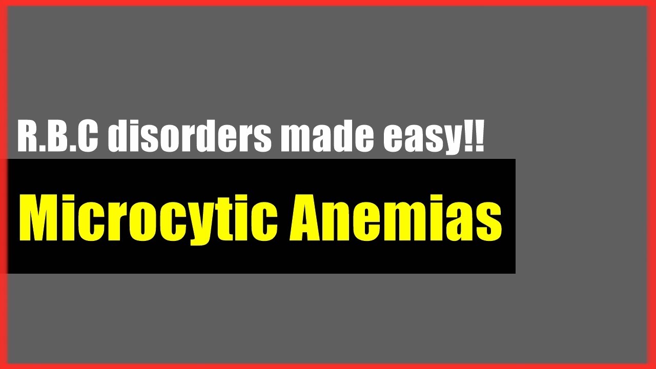 Microcytic Anemias made easy | R.B.C Disorders | Hematology Usmle Step ...