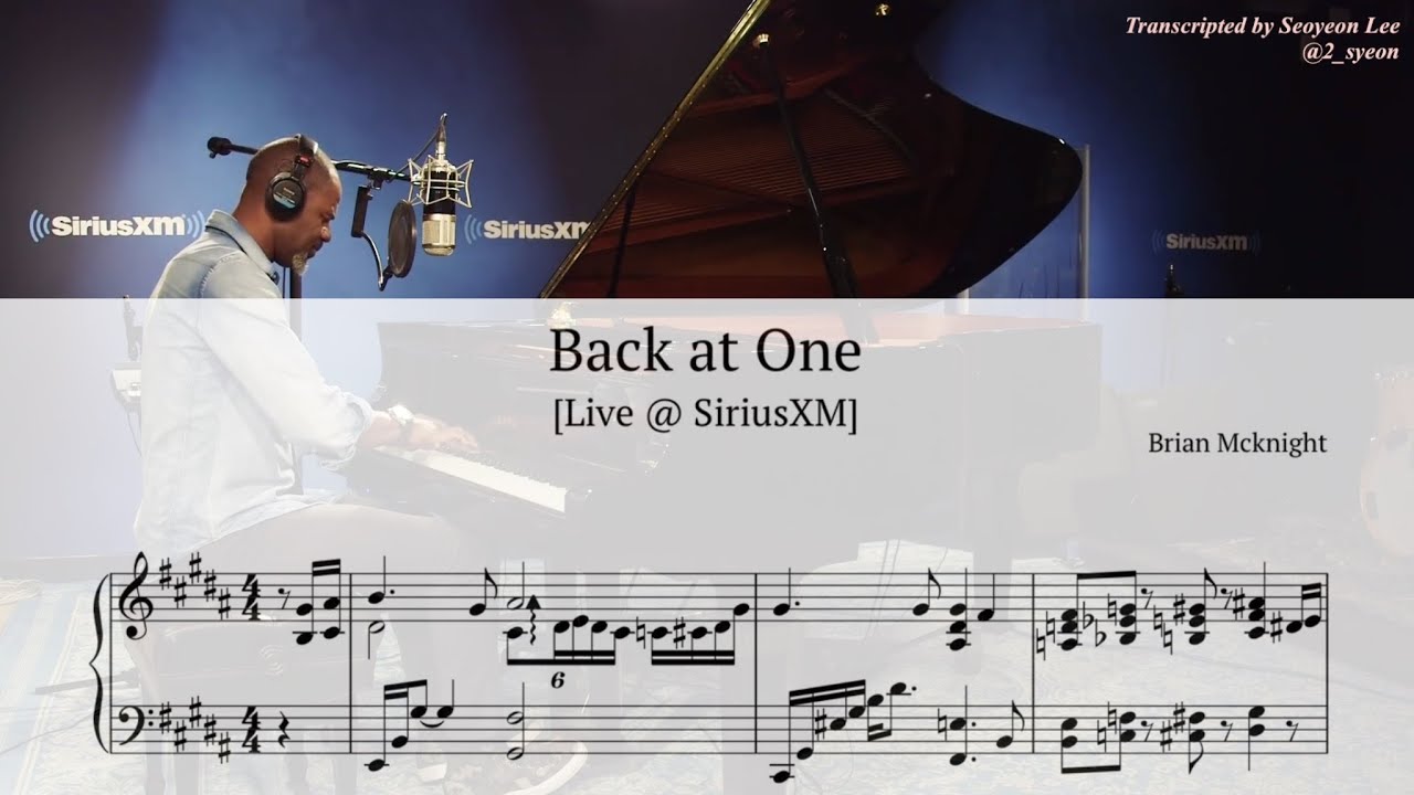 [Transcription] Back at one - Brian Mcknight - YouTube