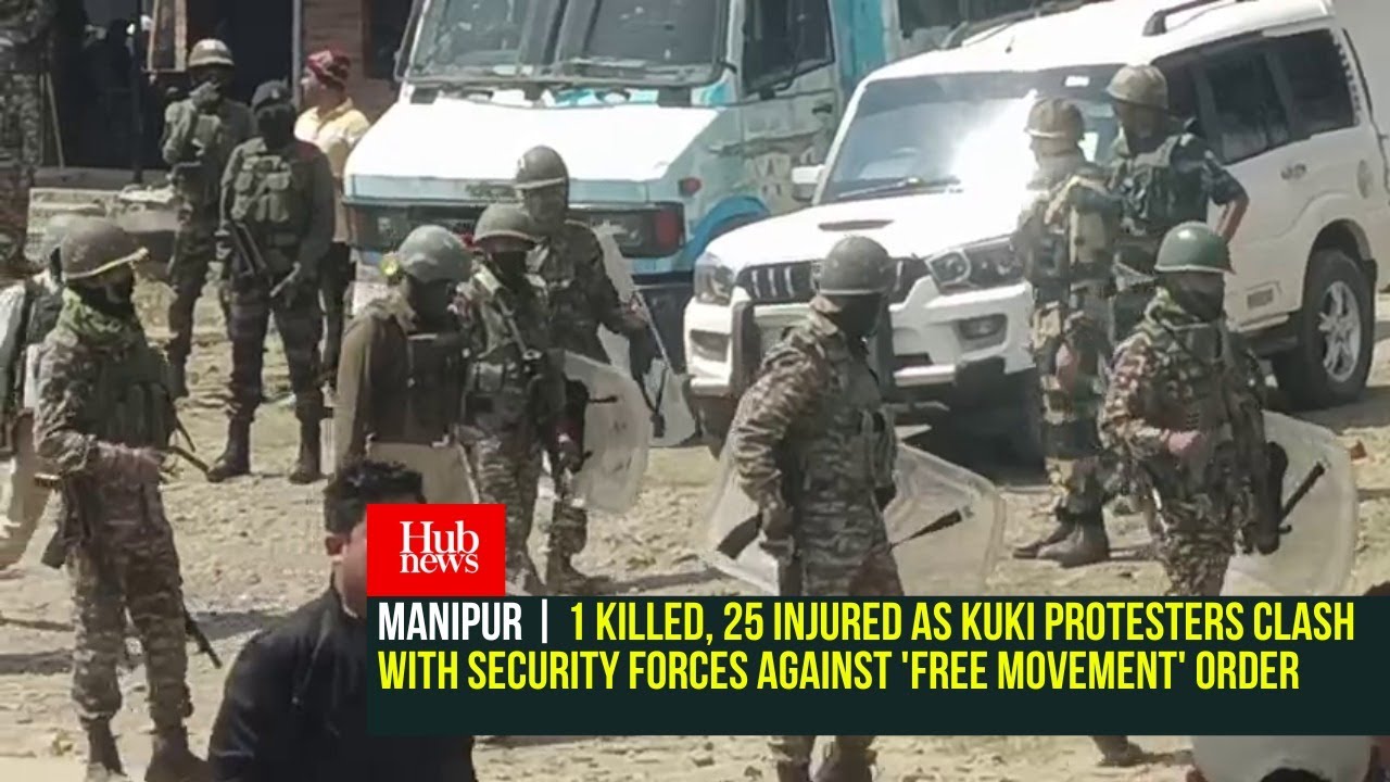 1 killed, 25 injured as Kuki protesters clash with security forces ...