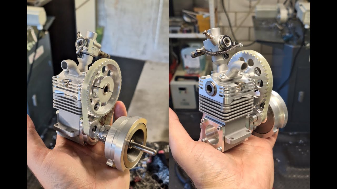 New Rotary Valve Design for Model Engine / Modellmotor mit neuartiger ...