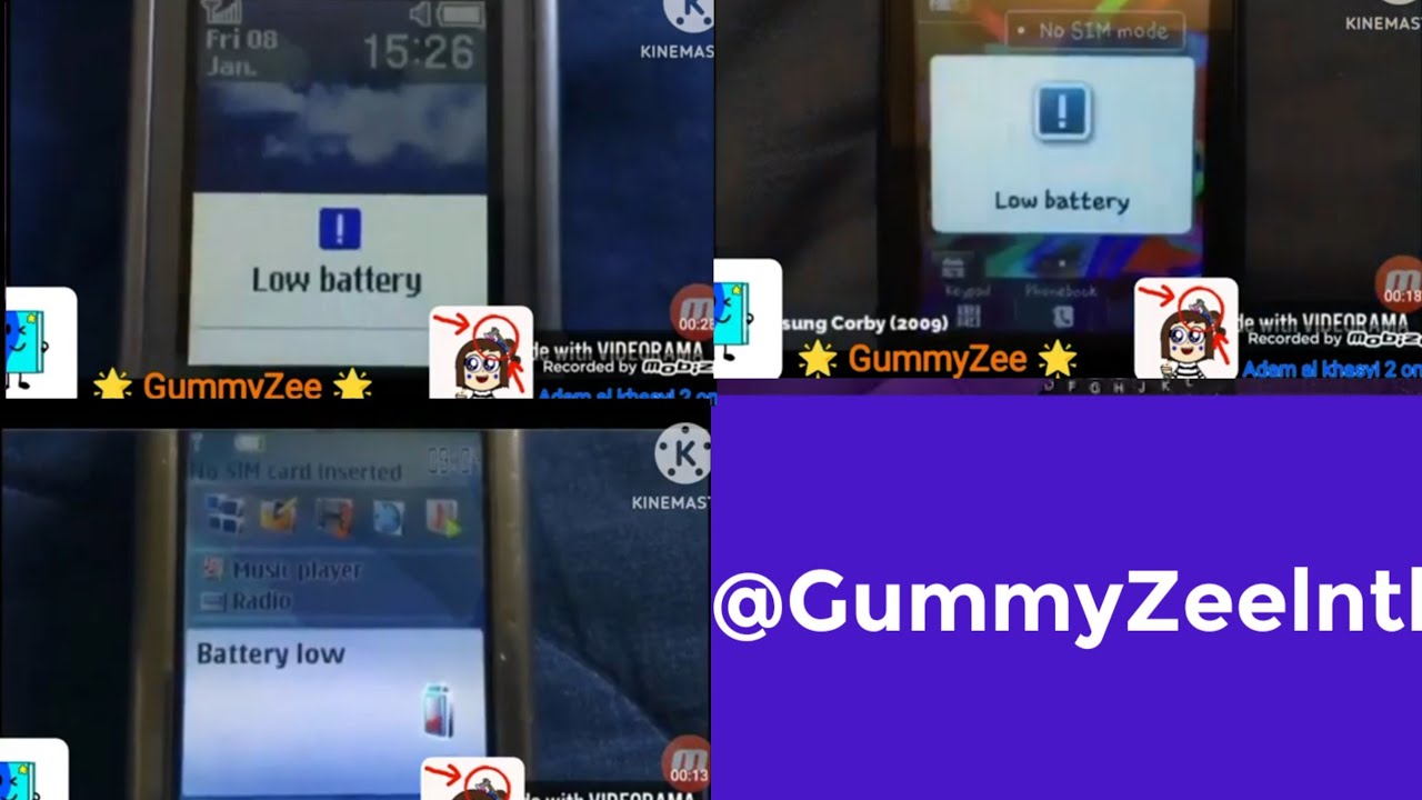 Battery low/Battery empty alert collection @JaytheCatandZeetheBlueBook ...