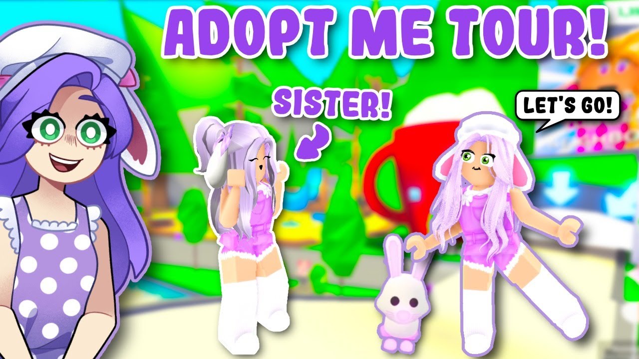 I Gave My SISTER A ADOPT ME TOUR! (Roblox) - YouTube