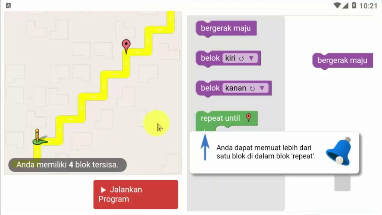 Belajar logika pemrograman dengan Blockly - YouTube
