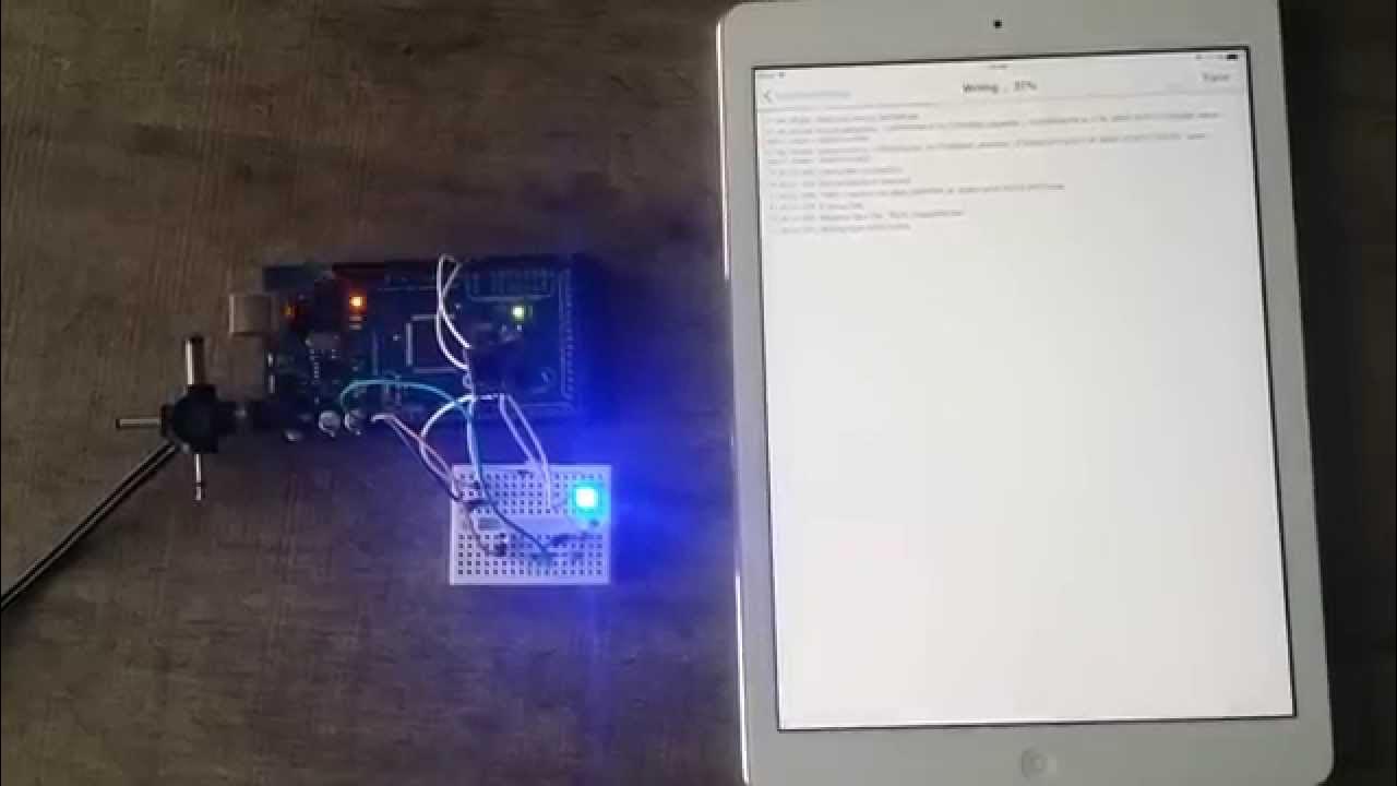 Apploader - upload Arduino sketches over BLE from iPad/iPhone. Mega 2560 demo + HM-11 auto reset ...