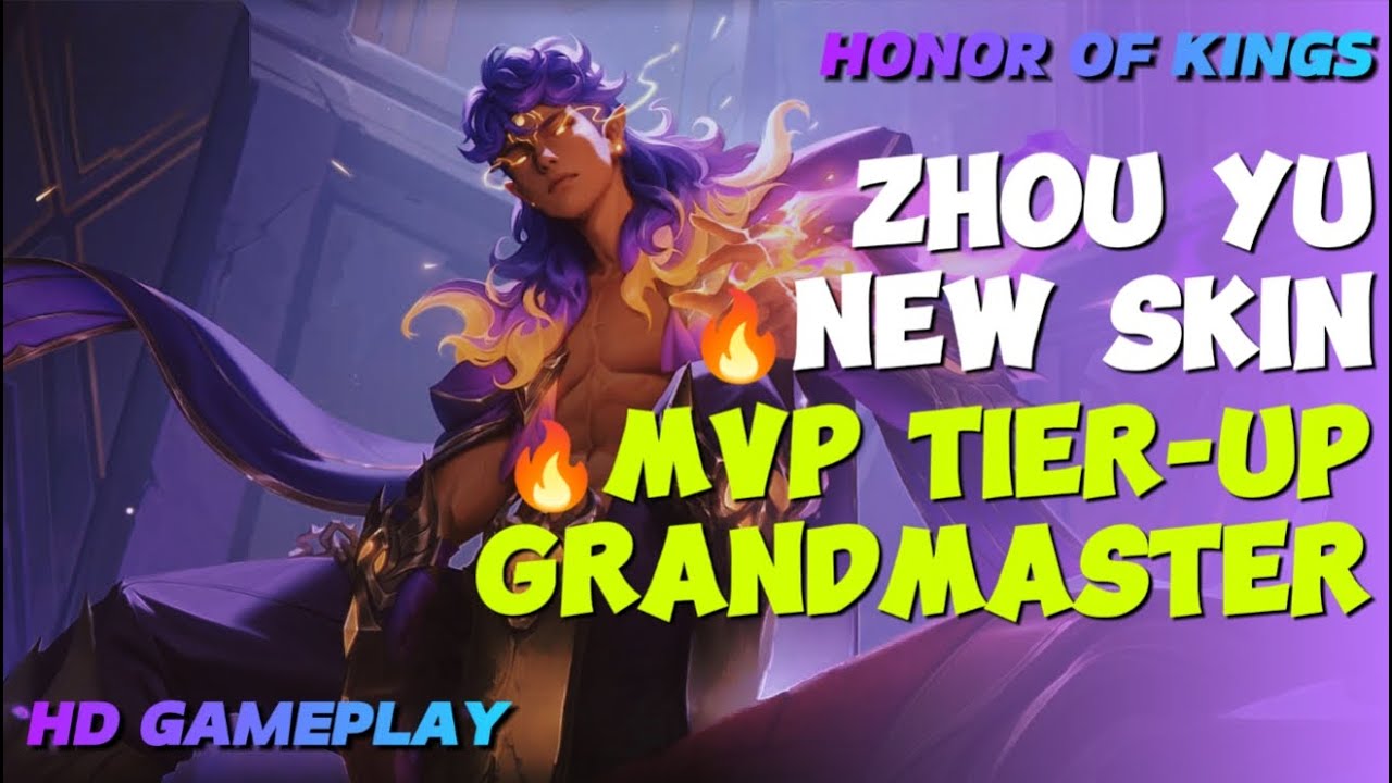HOK Rank Tier-up to GRANDMASTER! How to succeed in ONE Try? Zhou Yu ...