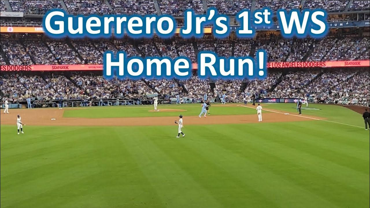 Vladimir Guerrero Jr. First Ever World Series Home Run! Blue Jays ...