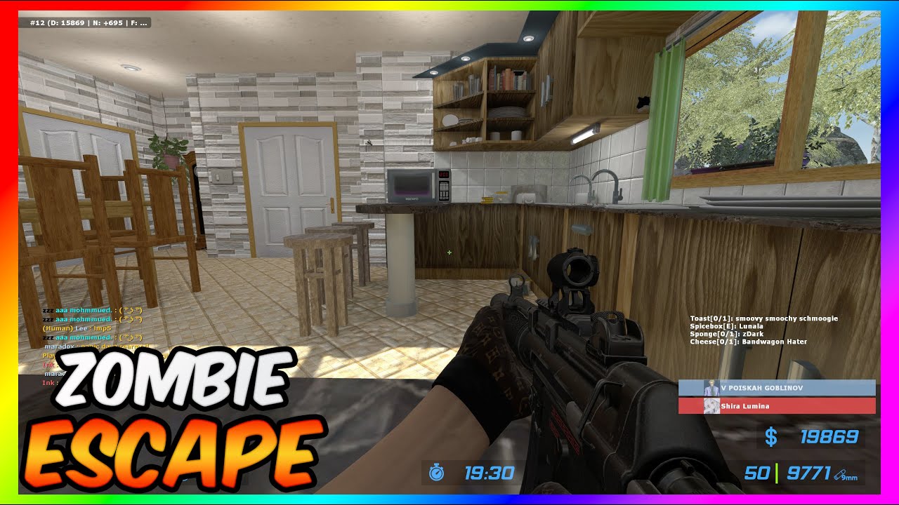 Counter-Strike: Source Zombie Escape on NiDE | ze_kitchen_v2s - YouTube