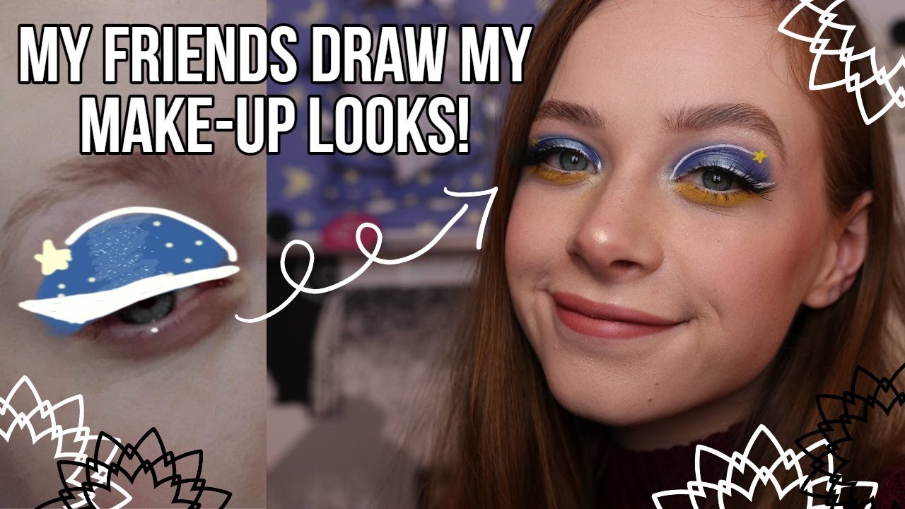 My Friends Draw My Make-Up Looks! - YouTube