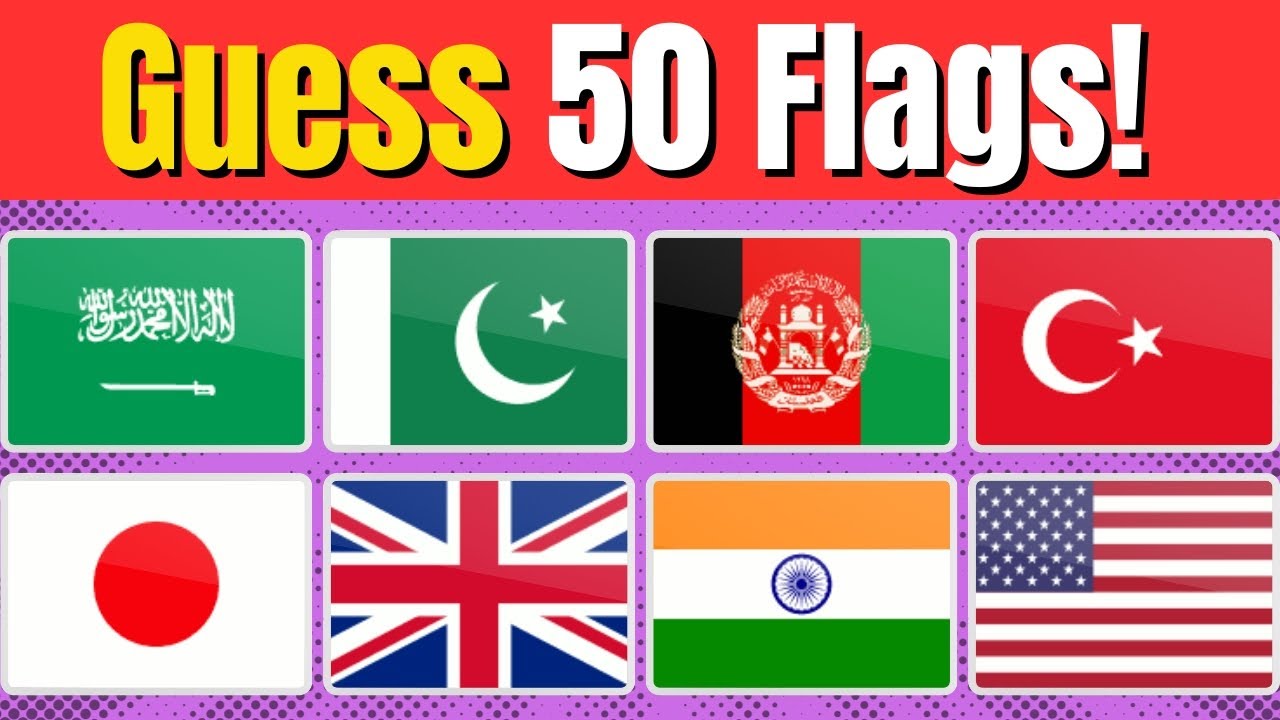 Guess 50 Flags In 5 Seconds | Quiz Flags | Guess Country Flags | Quiz ...