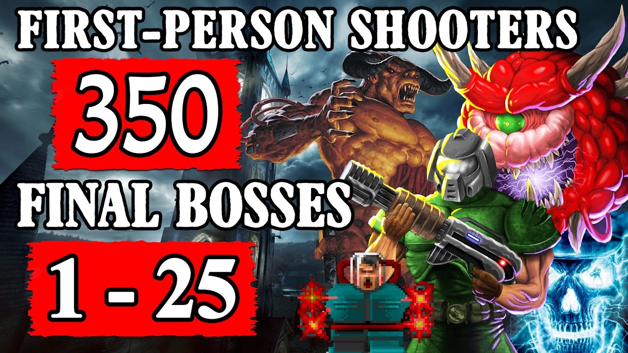 350 FINAL BOSS FIGHTS In First Person Shooters (1991-2017) - Part 1 (1 ...
