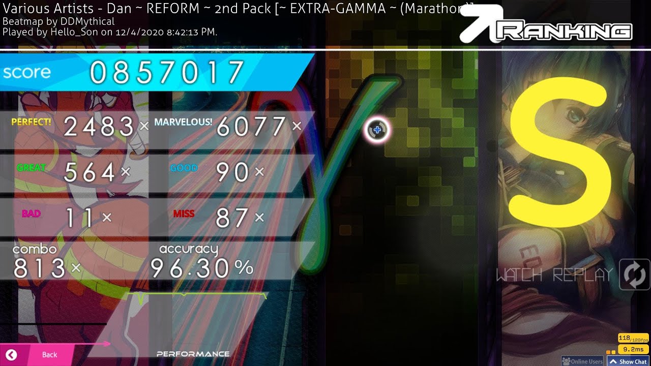 Osu Mania Gamma Clear 96 30 6 53 [4k] Youtube