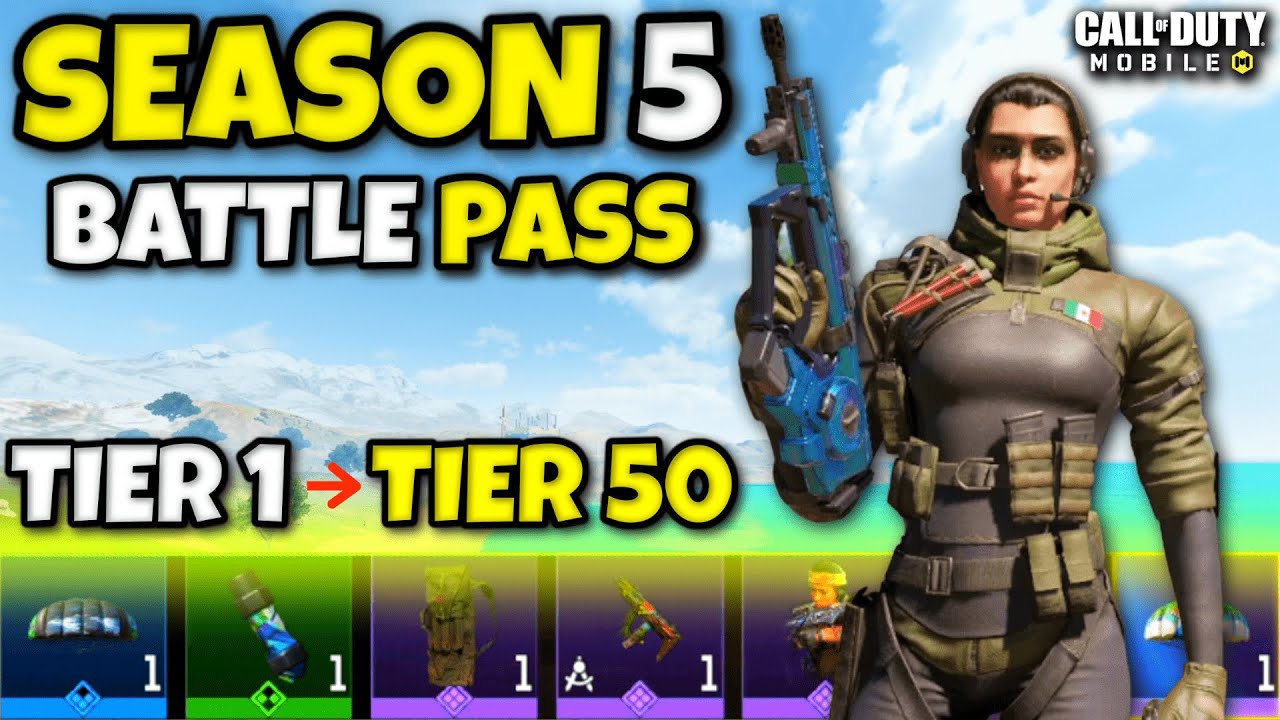 *NEW* SEASON 5 BATTLE PASS MAXED OUT in COD MOBILE - YouTube