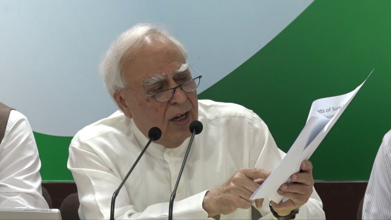 AICC Press Briefing By Kapil Sibal on Judges Appointment. - YouTube