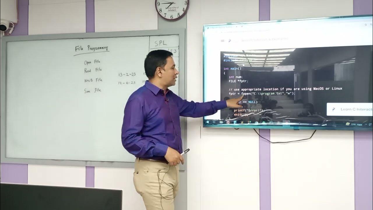 Structured Programming Language | Lecture-28 | CSE | Ahsan Arif | University of Scholars - YouTube