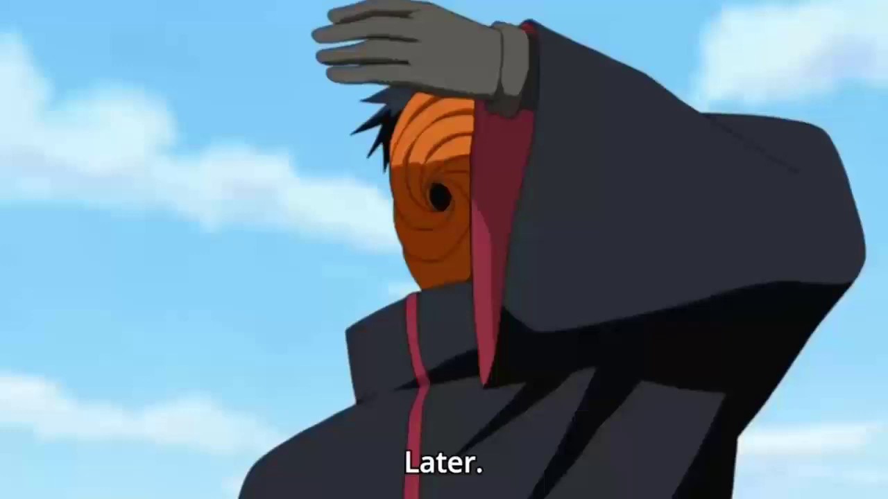 Tobi's First Appearance, Kakashi shocked when noticed Tobi's Sharingan ...