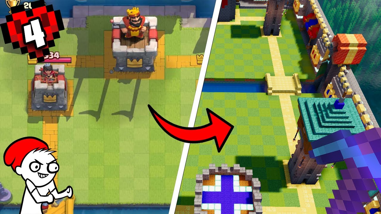 I Recreated Clash Royal In Hardcore Minecraft... - YouTube
