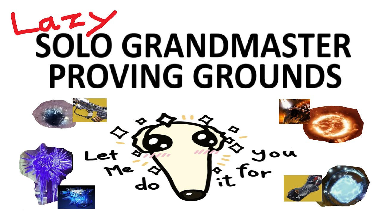 "Let me do it for you" ahh build Solo Grandmaster Proving Grounds ...