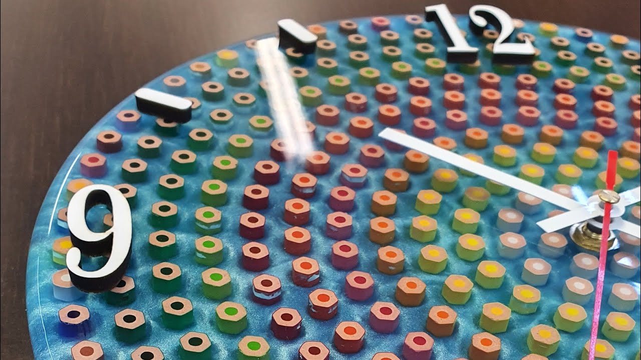 Kaleidoscopic Crayon Clock: A Colorful Time Journey - YouTube