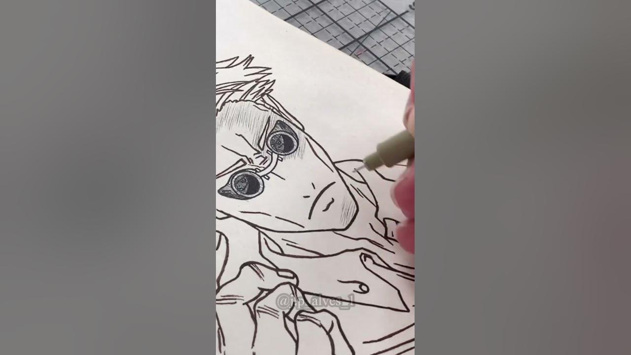Sketchbook Drawing Nanami From Jujutsu Kaisen Nanami Anime