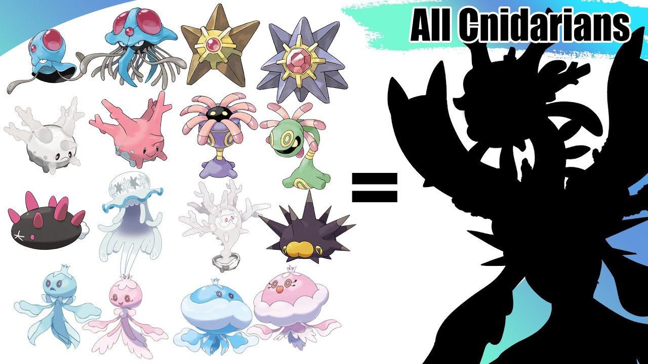 All Cnidarians & Echinoderms Pokémon Fusion | Sea Pokémon Fusions | Max ...