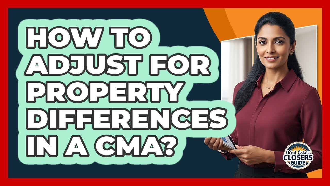 How to Adjust for Property Differences in a CMA? - YouTube