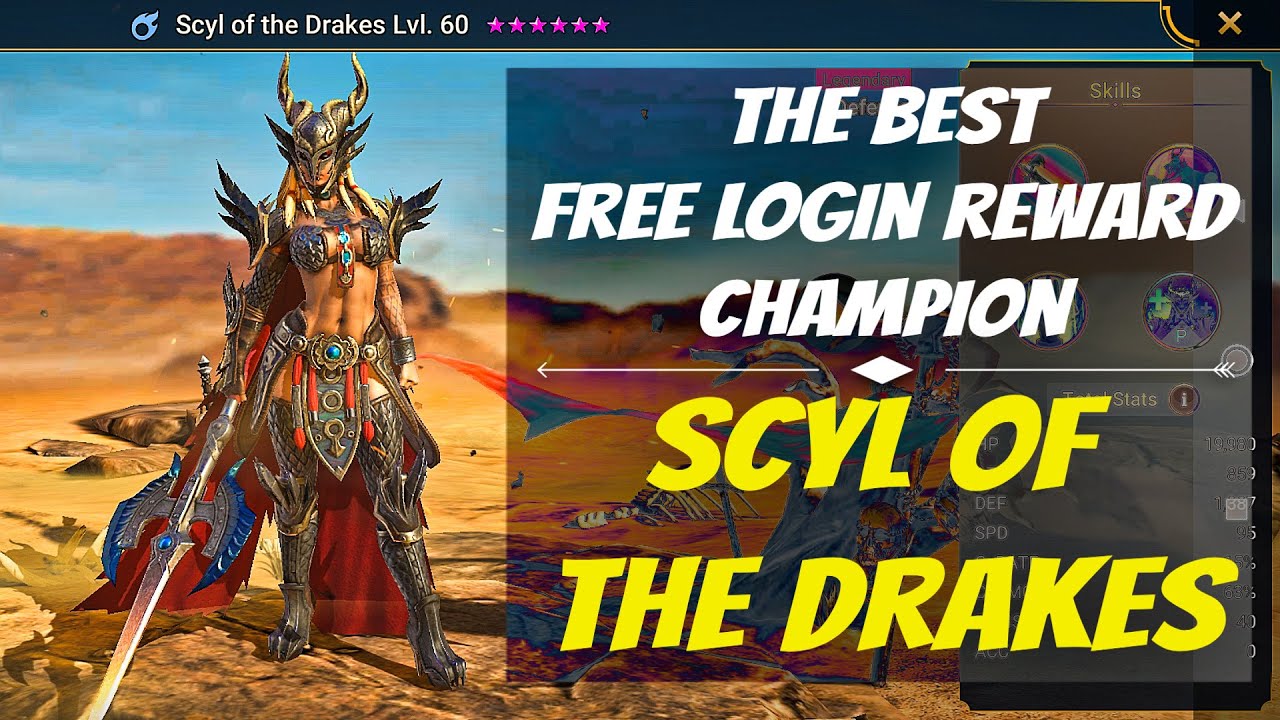SCYL OF THE DRAKES - CHAMPION GUIDE - RAID SHADOW LEGENDS - YouTube