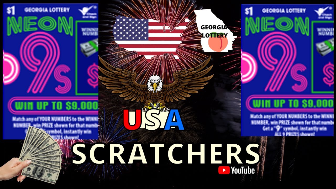 Neon 9s | Georgia Lottery One Dollar Scratch off Ticket | Scratch off ...
