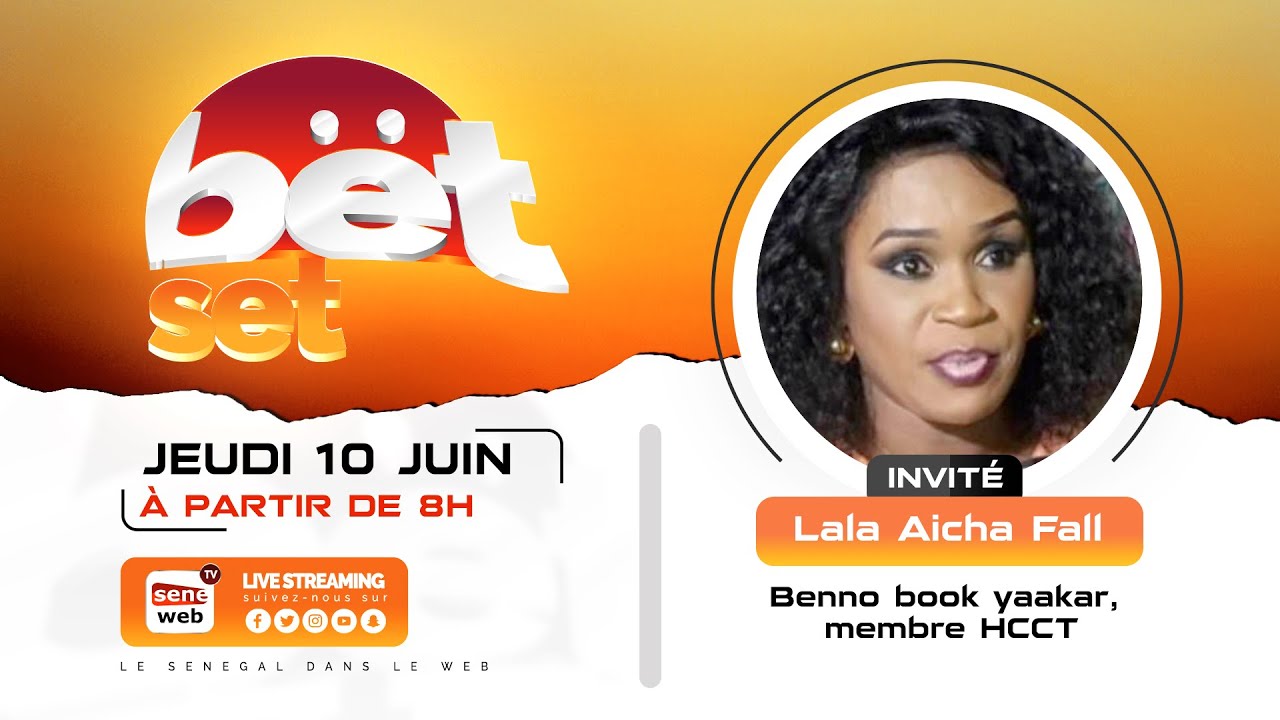 Bet set du 10 juin 2021 avec Lala Aicha Fall, Responsable Apr, - YouTube