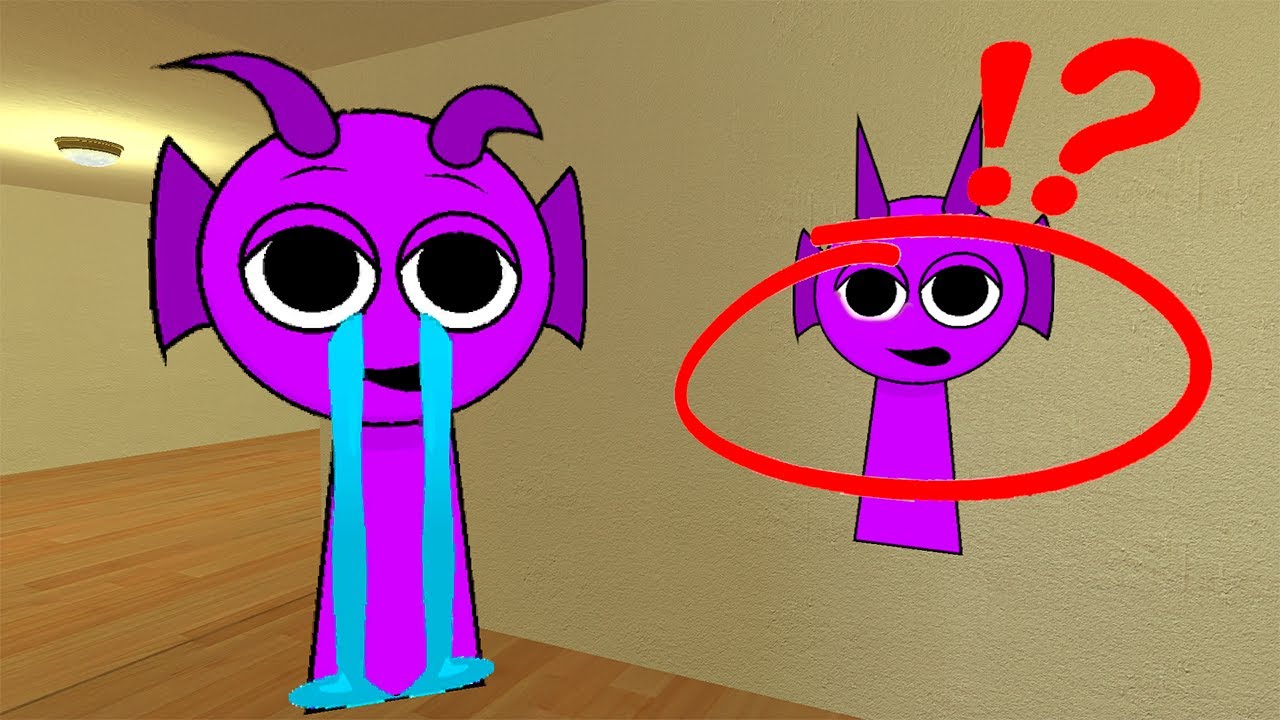 Sad Sprunki Durple wants me to find Baby Sprunki Durple - YouTube