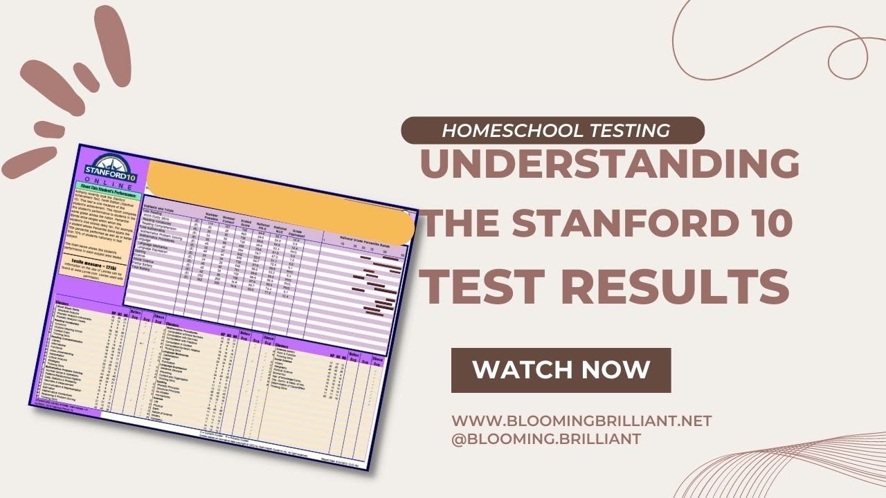 Understanding the Standford10 Test Results - YouTube