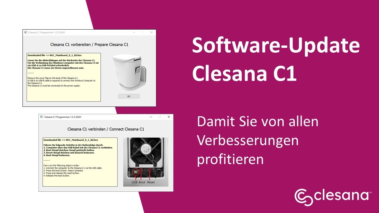 Software-Update Clesana C1 - So können Sie Ihre C1 immer auf dem ...
