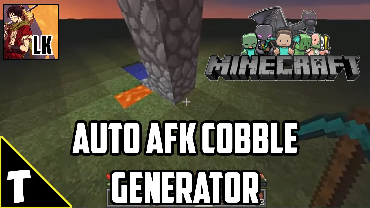 [1.8 + 1.9] Minecraft Tutorial - Afk-Able Automatic Cobblestone ...