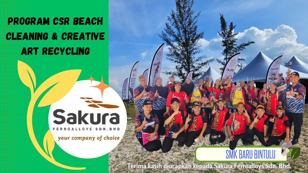 Program CSR Beach Cleaning & Creative Art Recycling anjuran Sakura ...