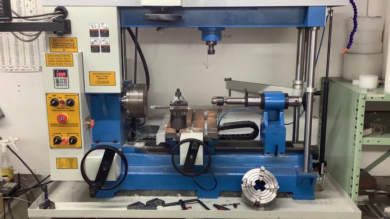 2019 Shopmaster CNC Mill Turn - YouTube