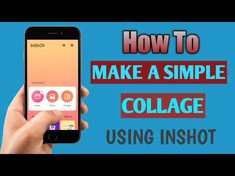 How to make a simple collage of images using Inshot|| Making Collage in ...