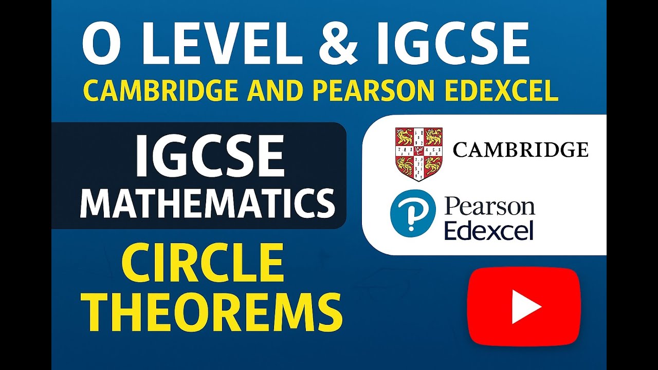 Circle Theorems for Pearson Edexcel IGCSE & O Level | Complete Lesson ...