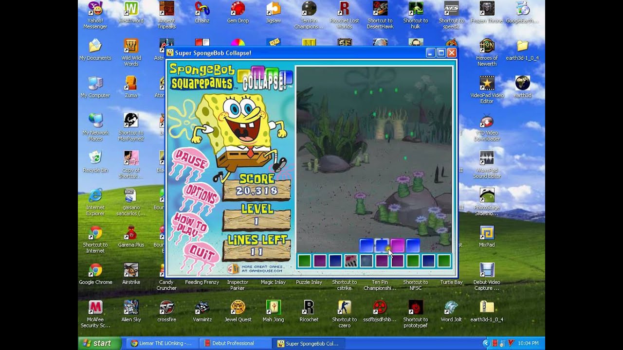 SpongeBob Collapse 4 bunos - YouTube