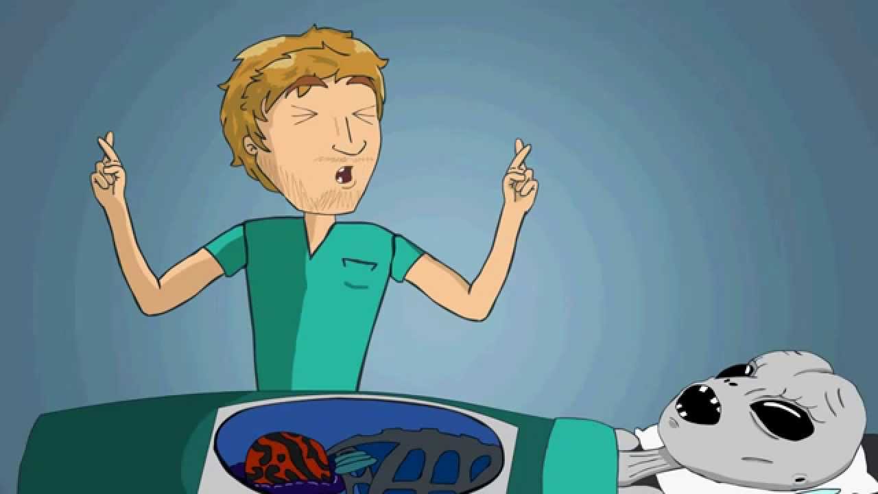 Doctor Pewds Alien Surgery Animation - YouTube