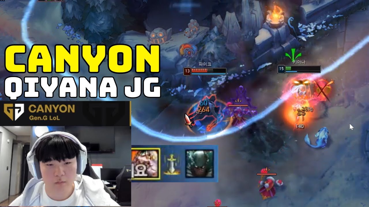 GENG Canyon Stream Qiyana JG vs KR Challenger Aatrox - YouTube
