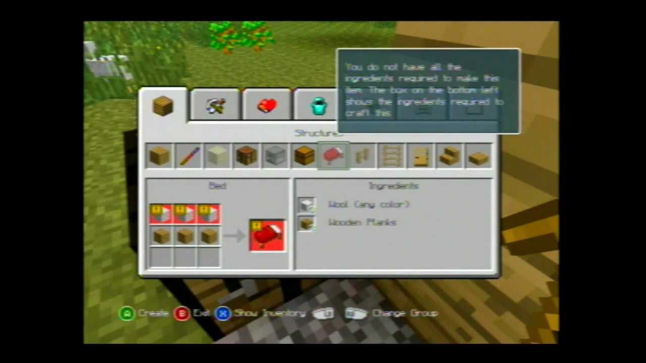 XBOX 360 MINECRAFT TUTORIAL PT1 - YouTube
