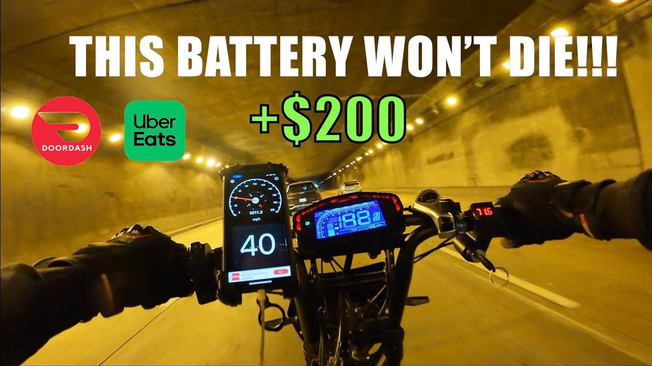 I Built The Longest Range E-bike For DoorDash, Ubereats, & Grubhub ...