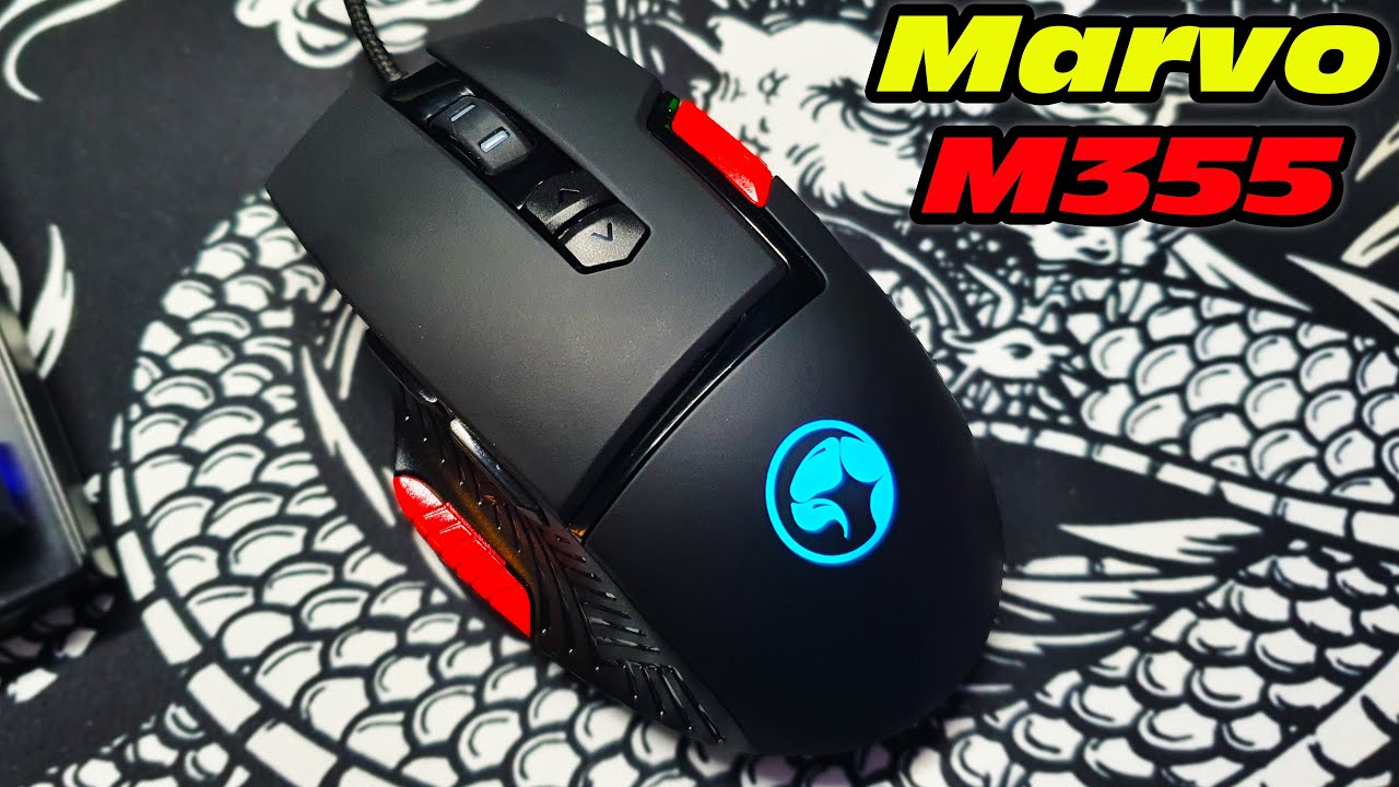 Mouse Gamer MARVO M355 de R$ 25,00 - UNBOXING E TESTE - YouTube