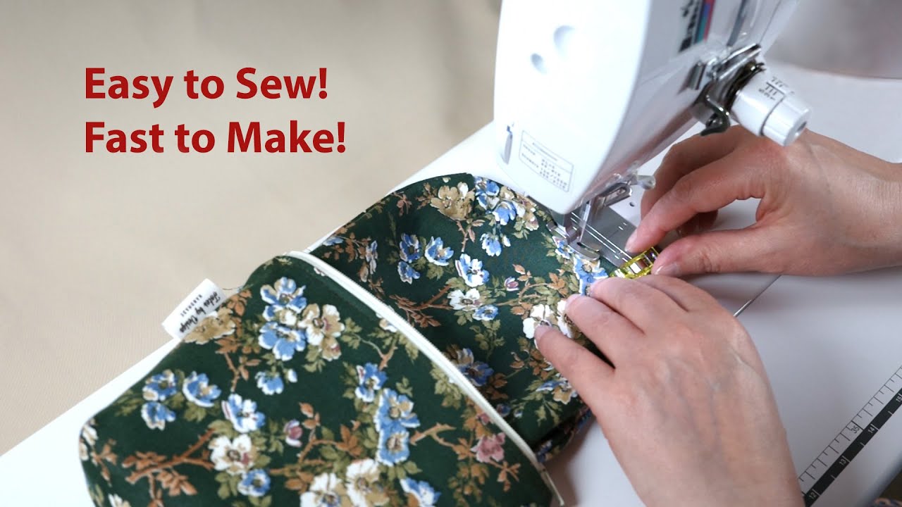 DIY Beginner-Friendly Zipper Pouch: Quick & Easy Makeup Bag Tutorial ...