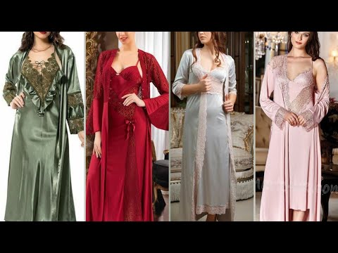 most attractive stylish comfortable Silk designer nighty