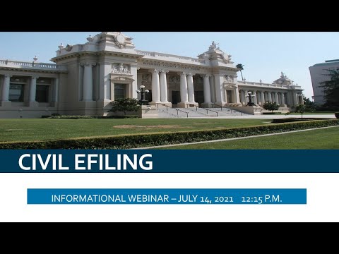 Civil eFiling Informational Webinar - YouTube