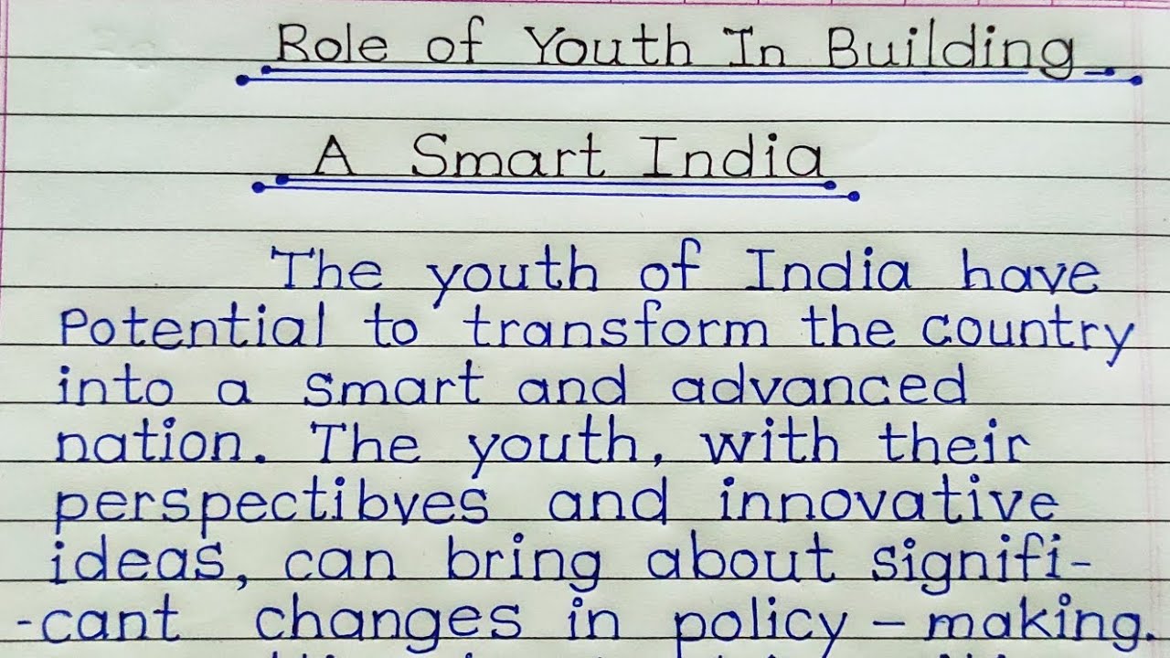 role of youth in building a smart india || role of youth in building a ...